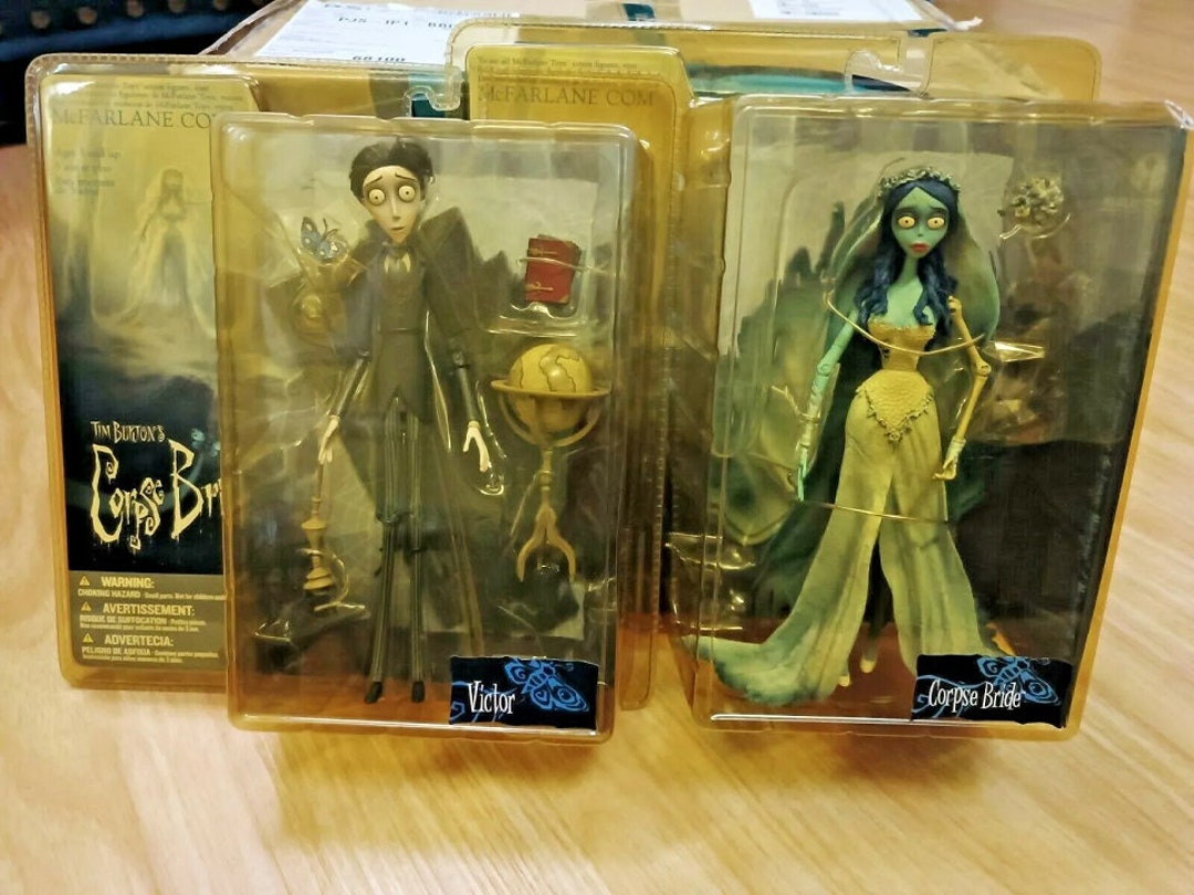 Tim Burton's Mcfarlane Corpse Bride Emily and Victor Figures Action ...