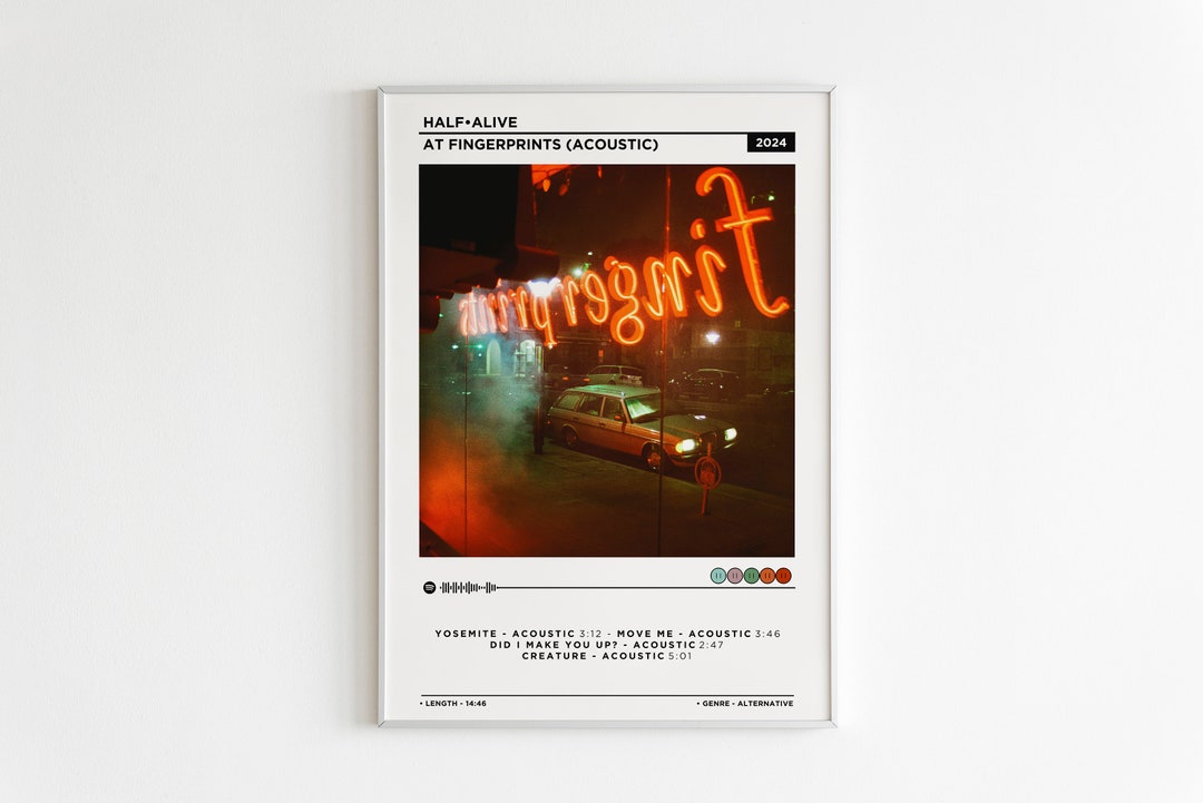 Half Alive at Fingerprints Acoustic Album Poster / Album Cover Poster ...