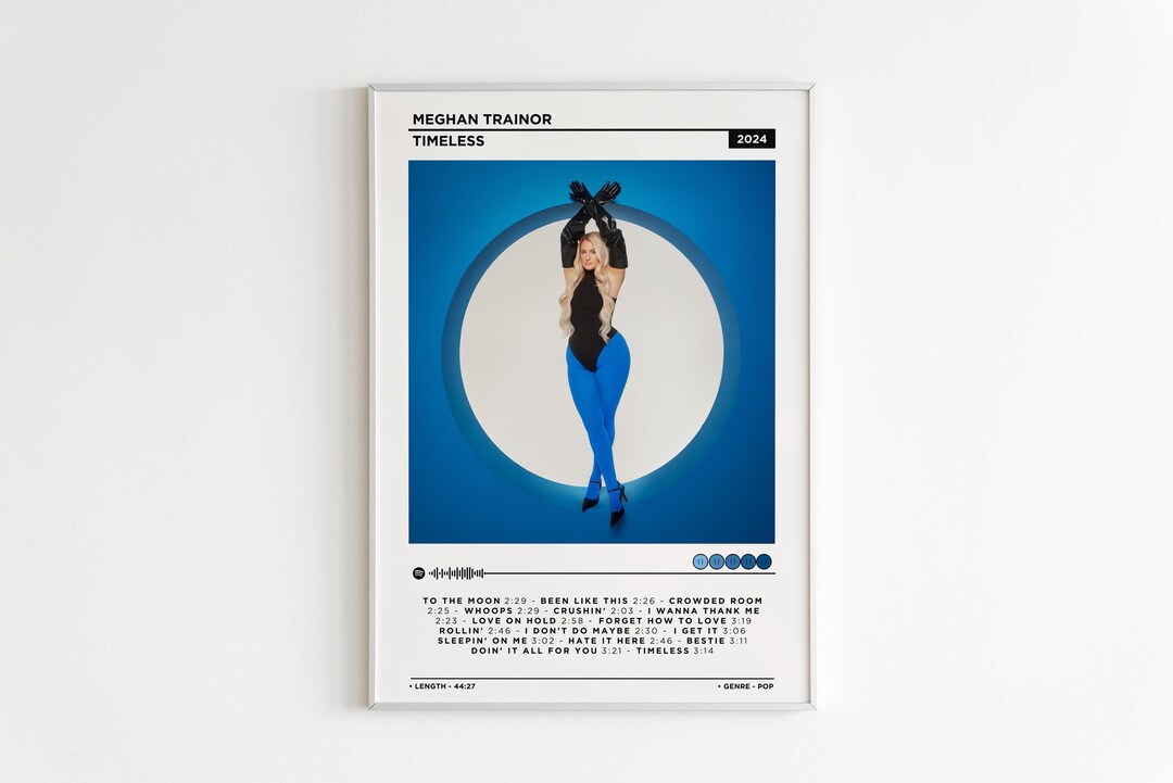Meghan Trainor Timeless Album Poster / Album Cover Poster / Music Gift ...