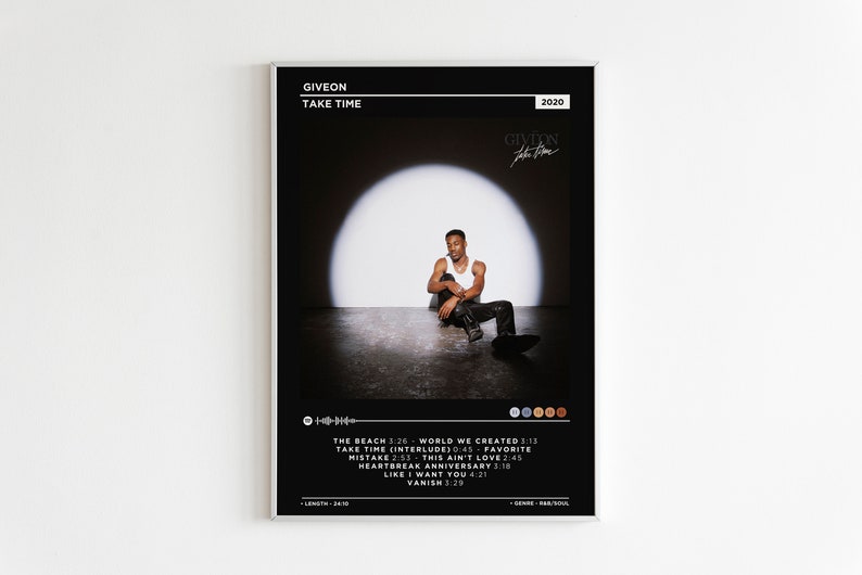 Giveon Take Time Album Poster / Album Cover Poster / Music Gift / Music ...