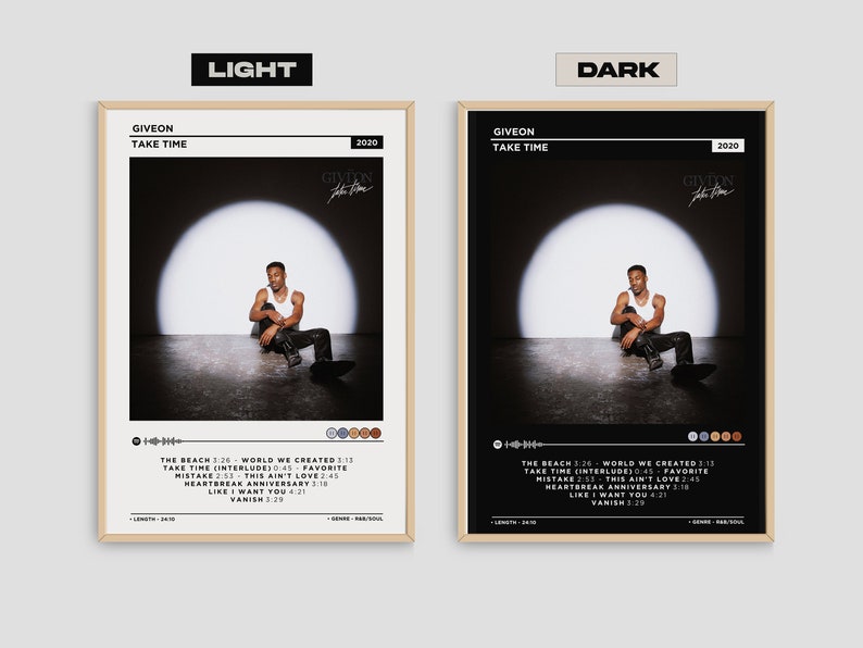 Giveon Take Time Album Poster / Album Cover Poster / Music Gift / Music ...