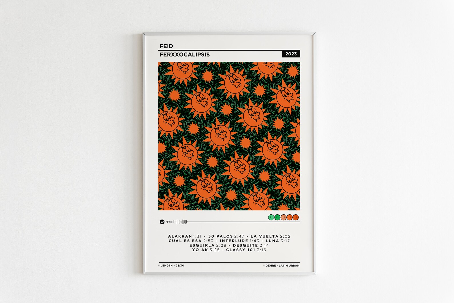 Feid Ferxxocalipsis Album Poster / Album Cover Poster / Music Gift ...