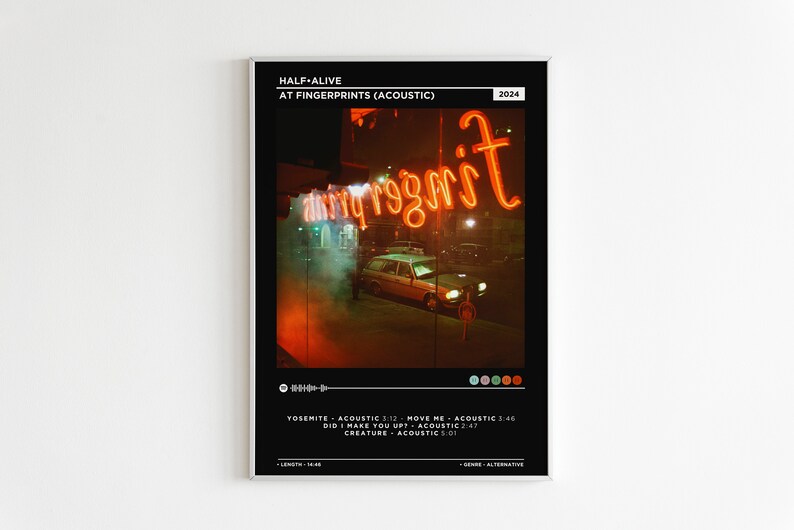 Half Alive at Fingerprints Acoustic Album Poster / Album Cover Poster ...