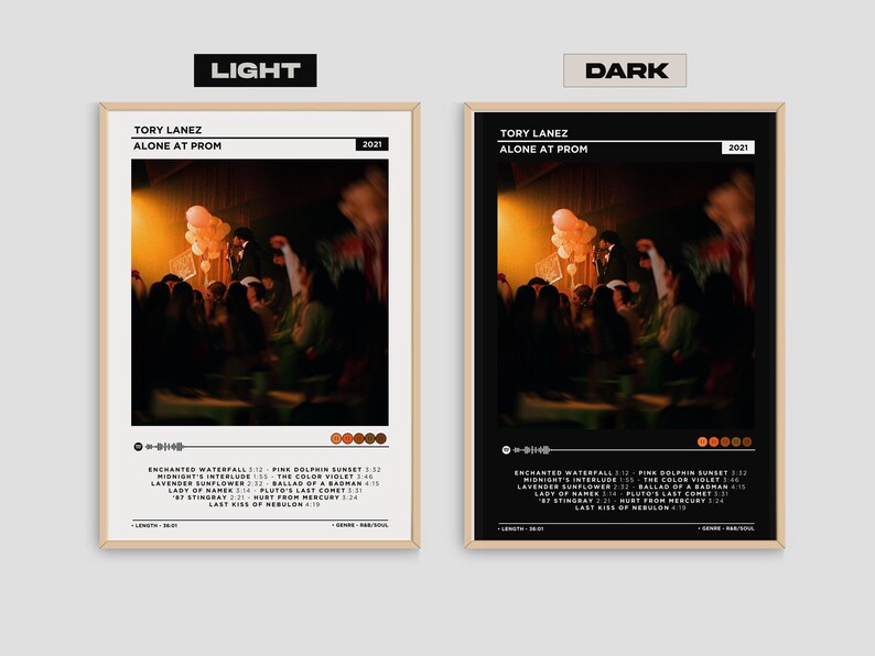 Tory Lanez Alone at Prom Album Poster / Album Cover Poster / Music Gift ...