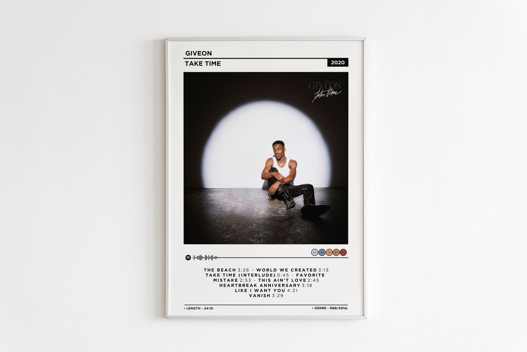 Giveon Take Time Album Poster / Album Cover Poster / Music Gift / Music ...