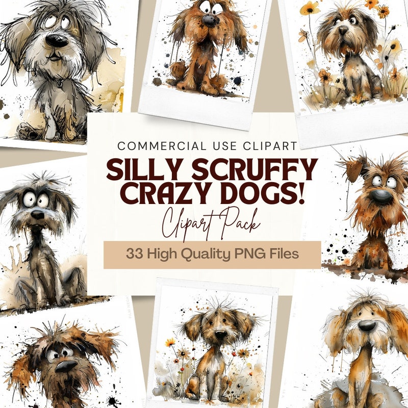 Scruffy Dog - Etsy