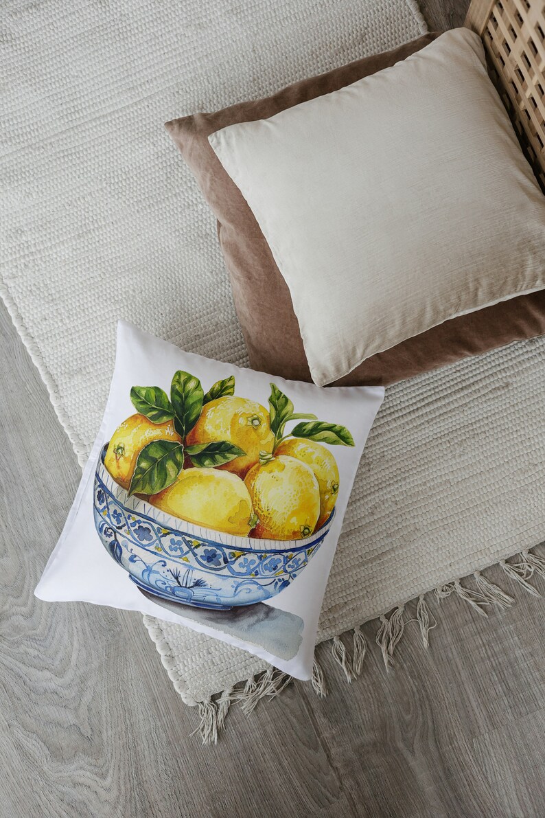 Lemons in a Mediterranean Bowl Clip Art | 6 Transparent PNG Files ...