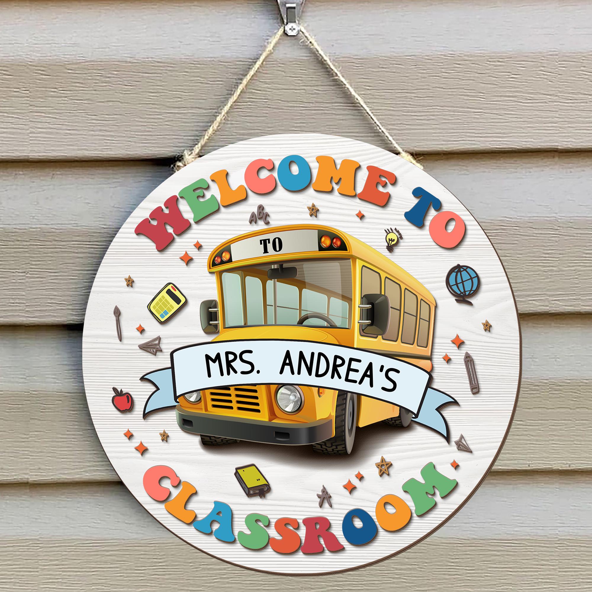 Personalized Classroom Door Sign Teacher Door Sign, Teacher ...