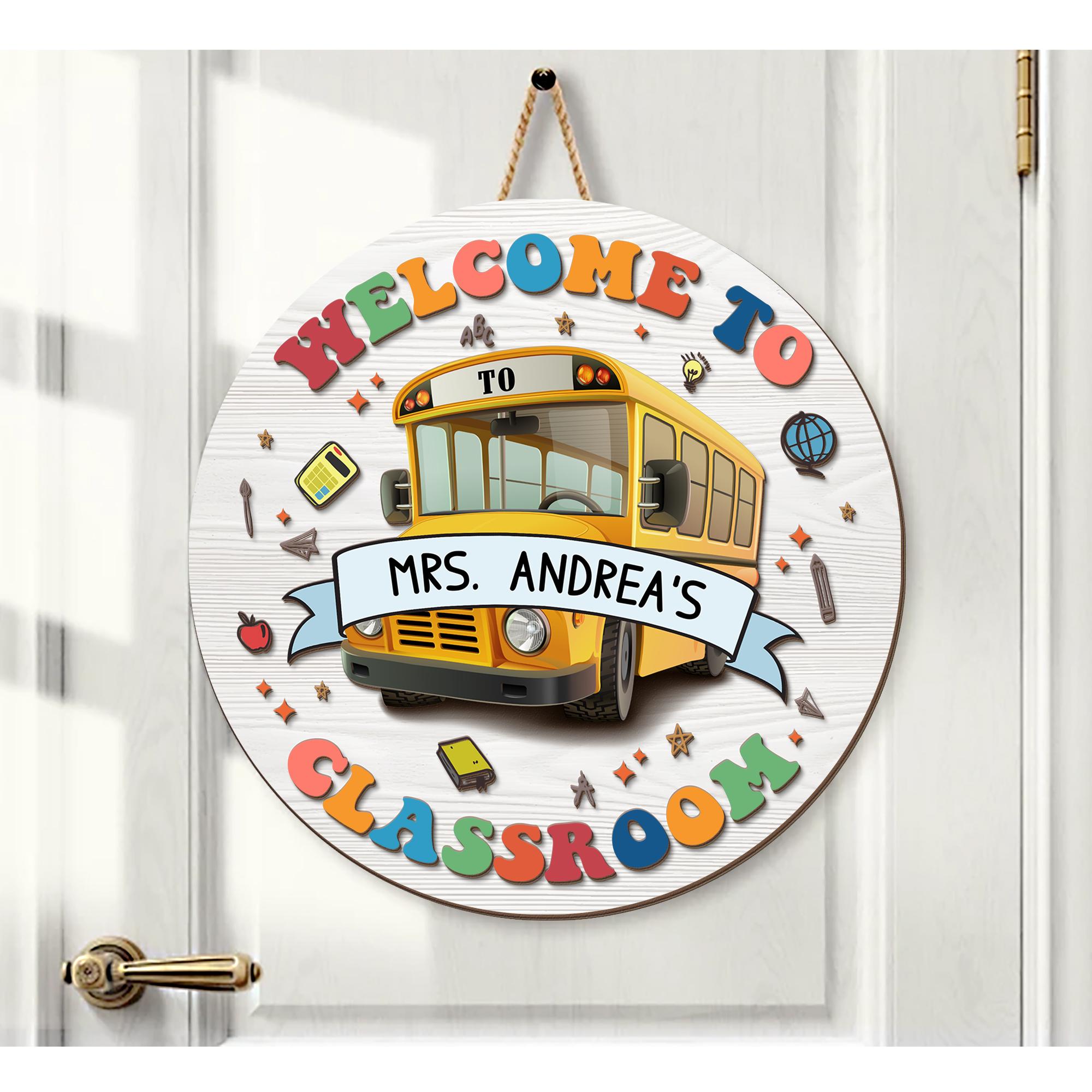 Personalized Classroom Door Sign Teacher Door Sign, Teacher ...