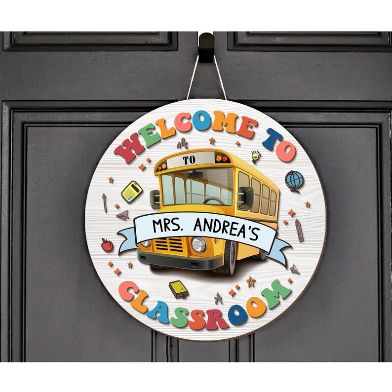 Personalized Classroom Door Sign Teacher Door Sign, Teacher ...