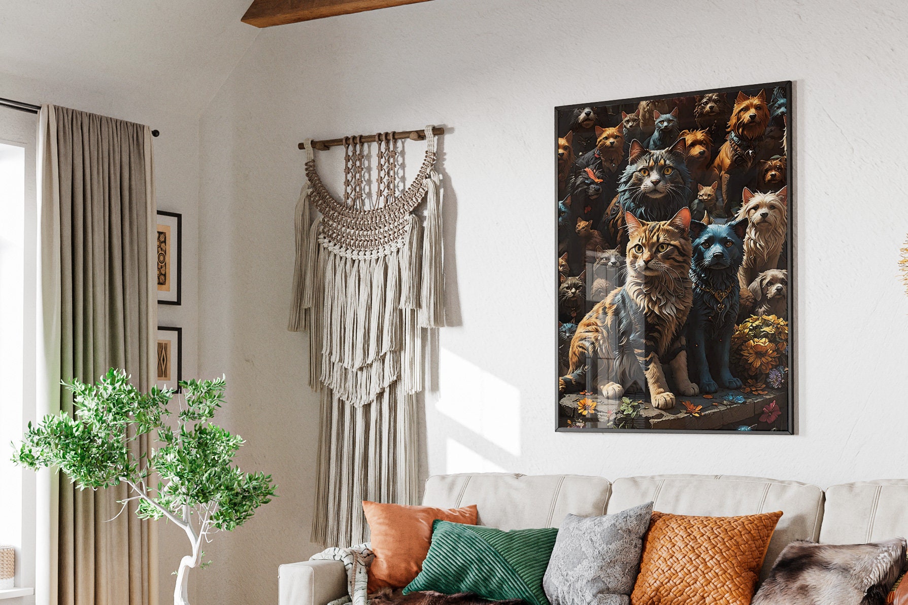 Cats and Dogs Poster - High-resolution JPG for Fun and Adorable Décor ...