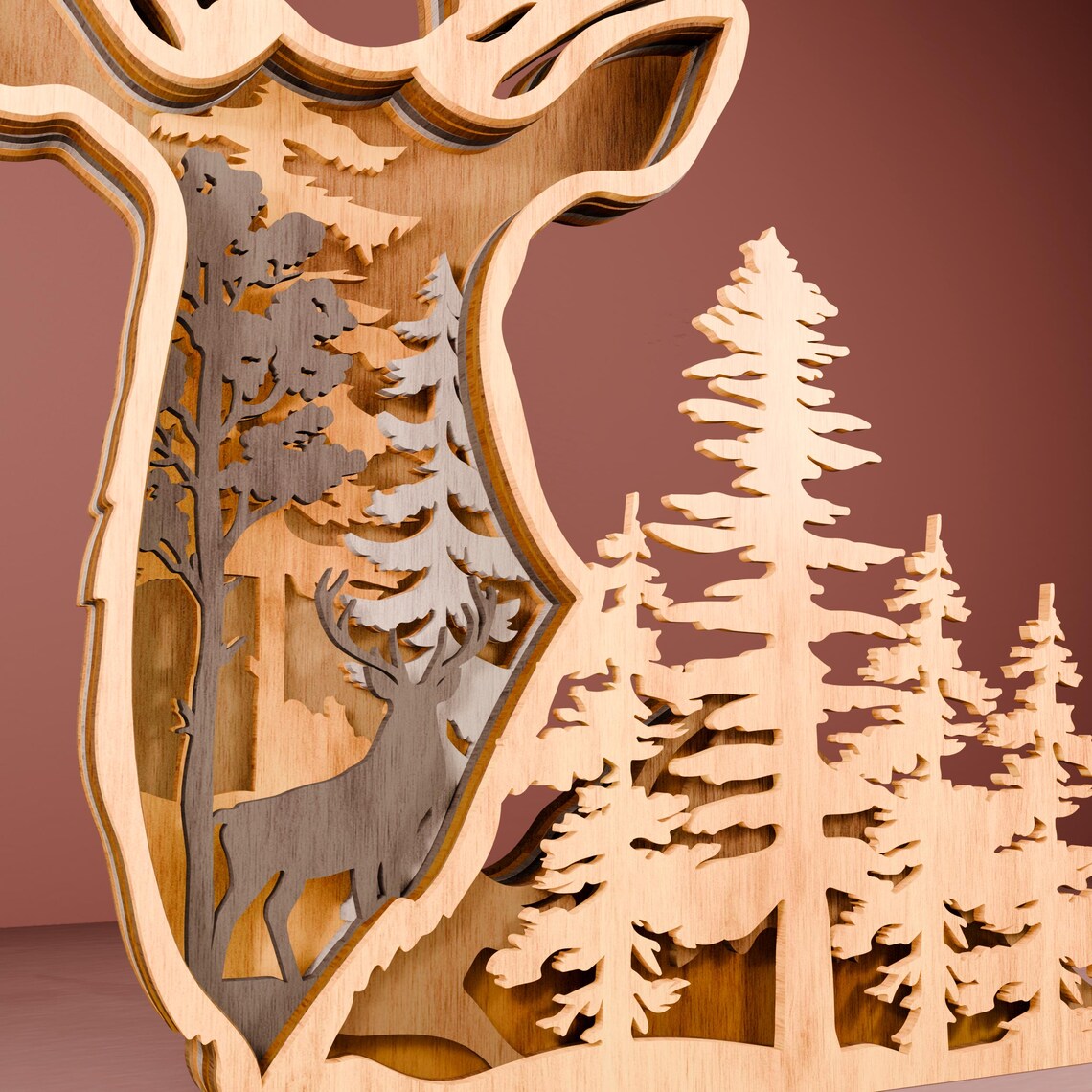 Laser Cutting Templates, Deer Hunting Laser Cut File, Rifle Layers Svg ...