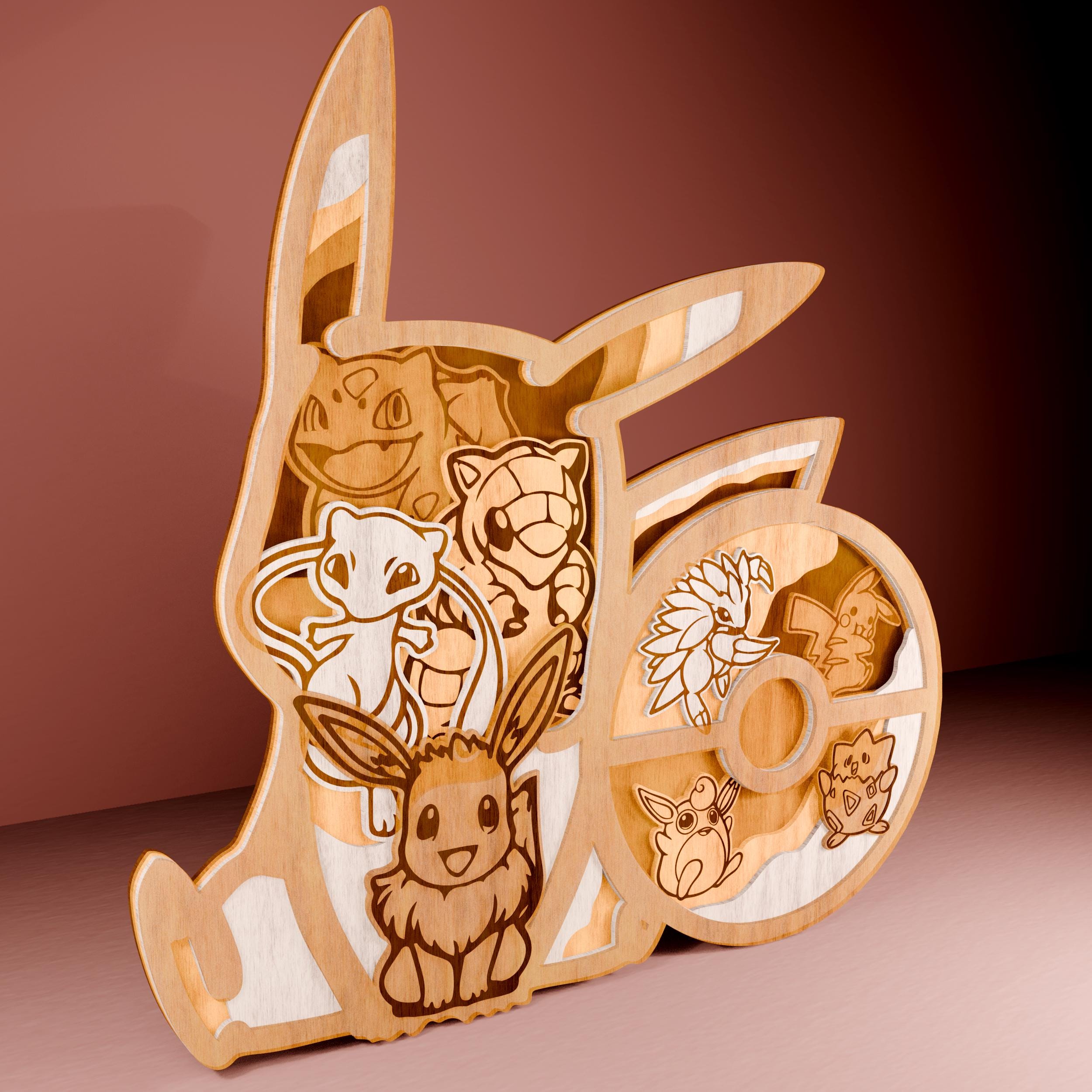 Cartoon Characters Laser Cut File: Multilayer SVG for Glowforge ...