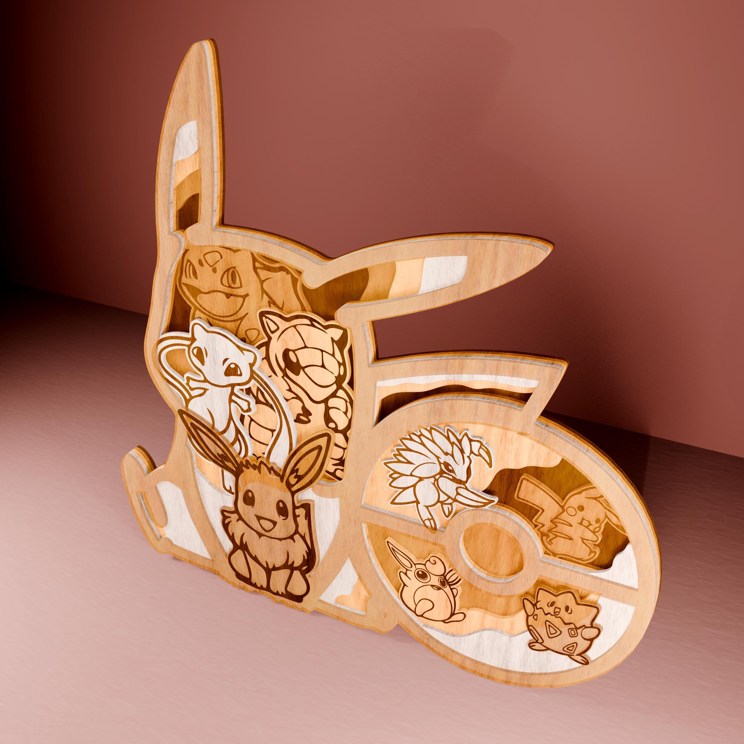 Cartoon Characters Laser Cut File: Multilayer SVG for Glowforge ...