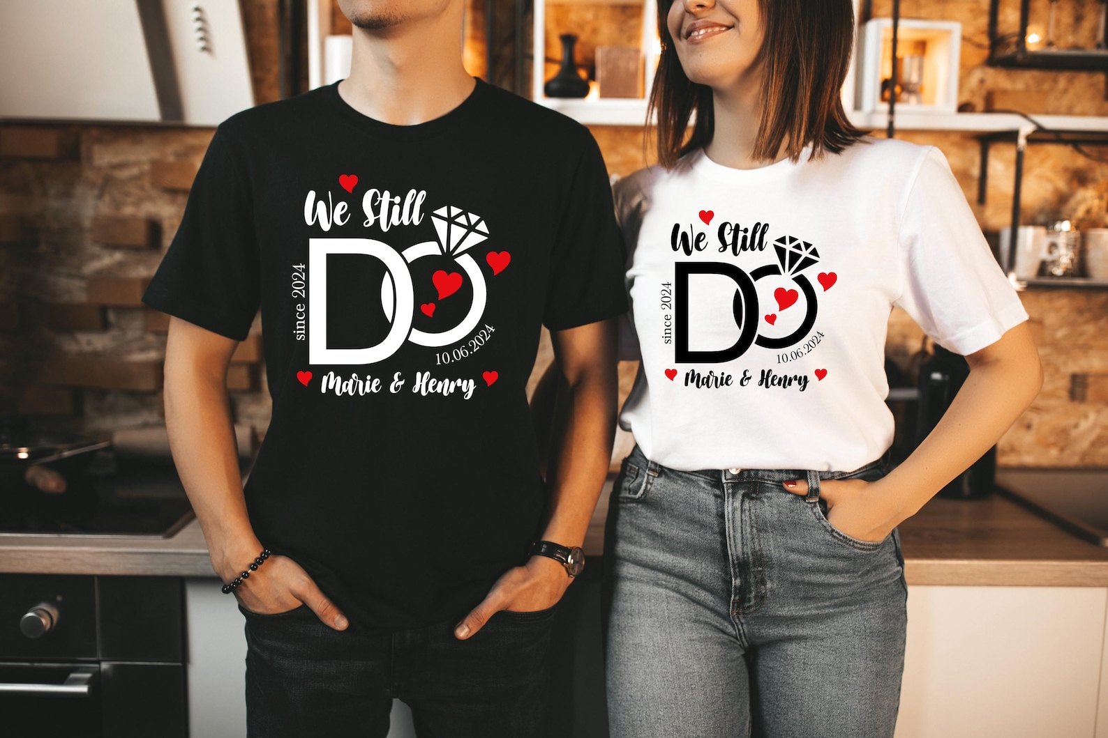 Custom 'we Still Do' Anniversary T-shirt: Matching Couple Tees - Etsy