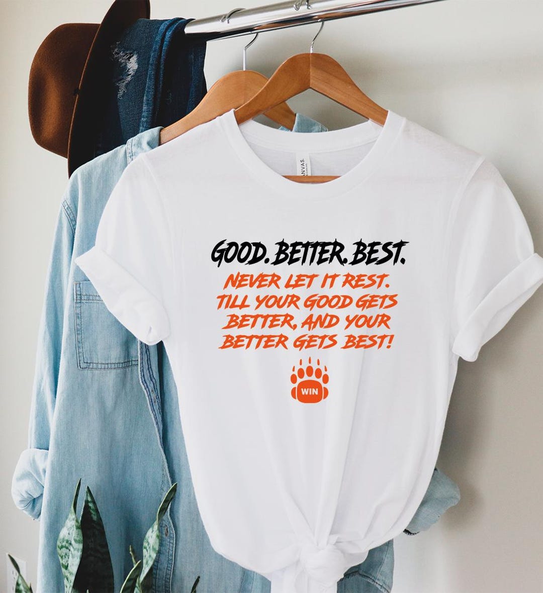 Grind Mindset Bear Shirt: Good Better Best Motivational Motto Tee - Etsy