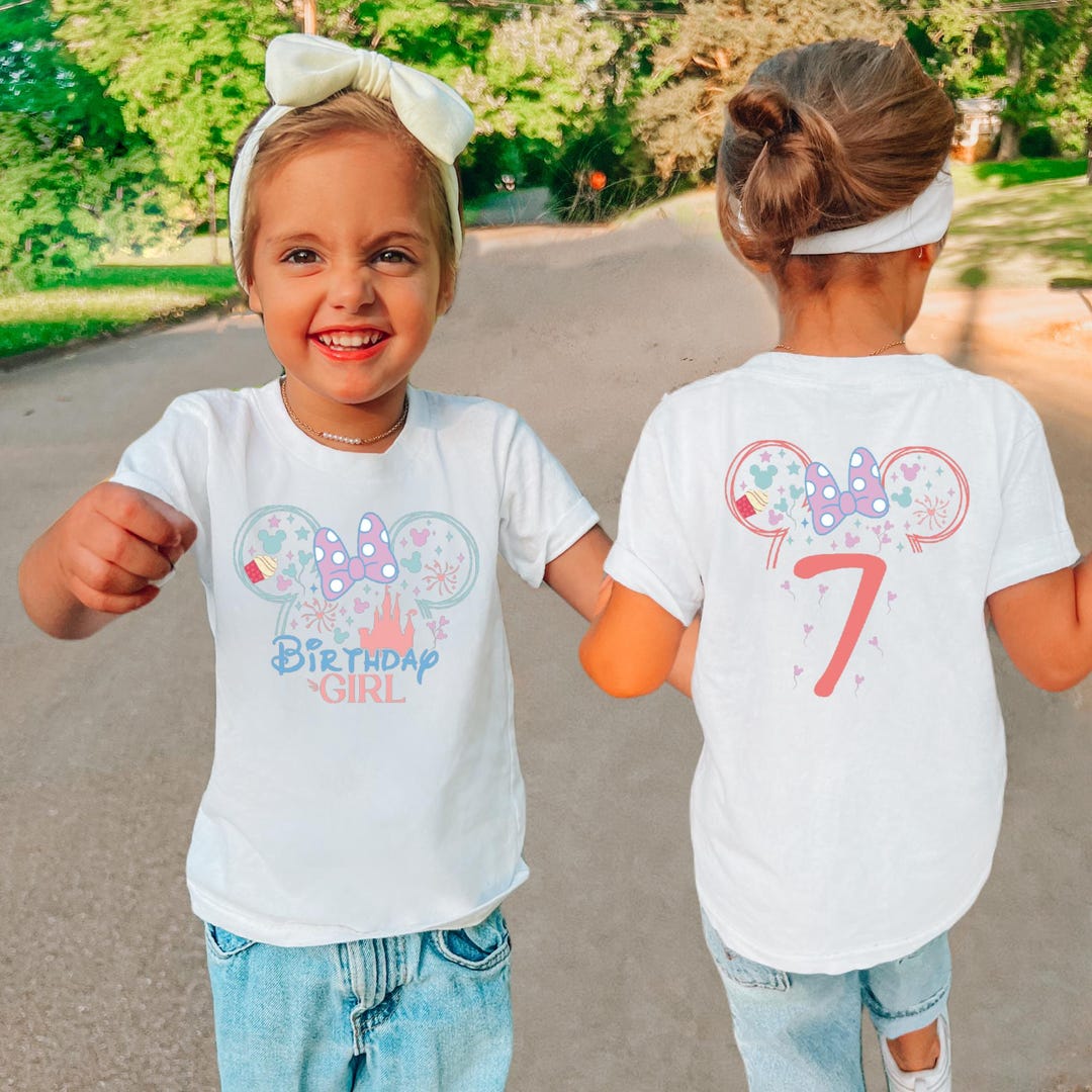 Personalized Disney Birthday Girl T-shirt, Custom Birthday Girl T-shirt ...