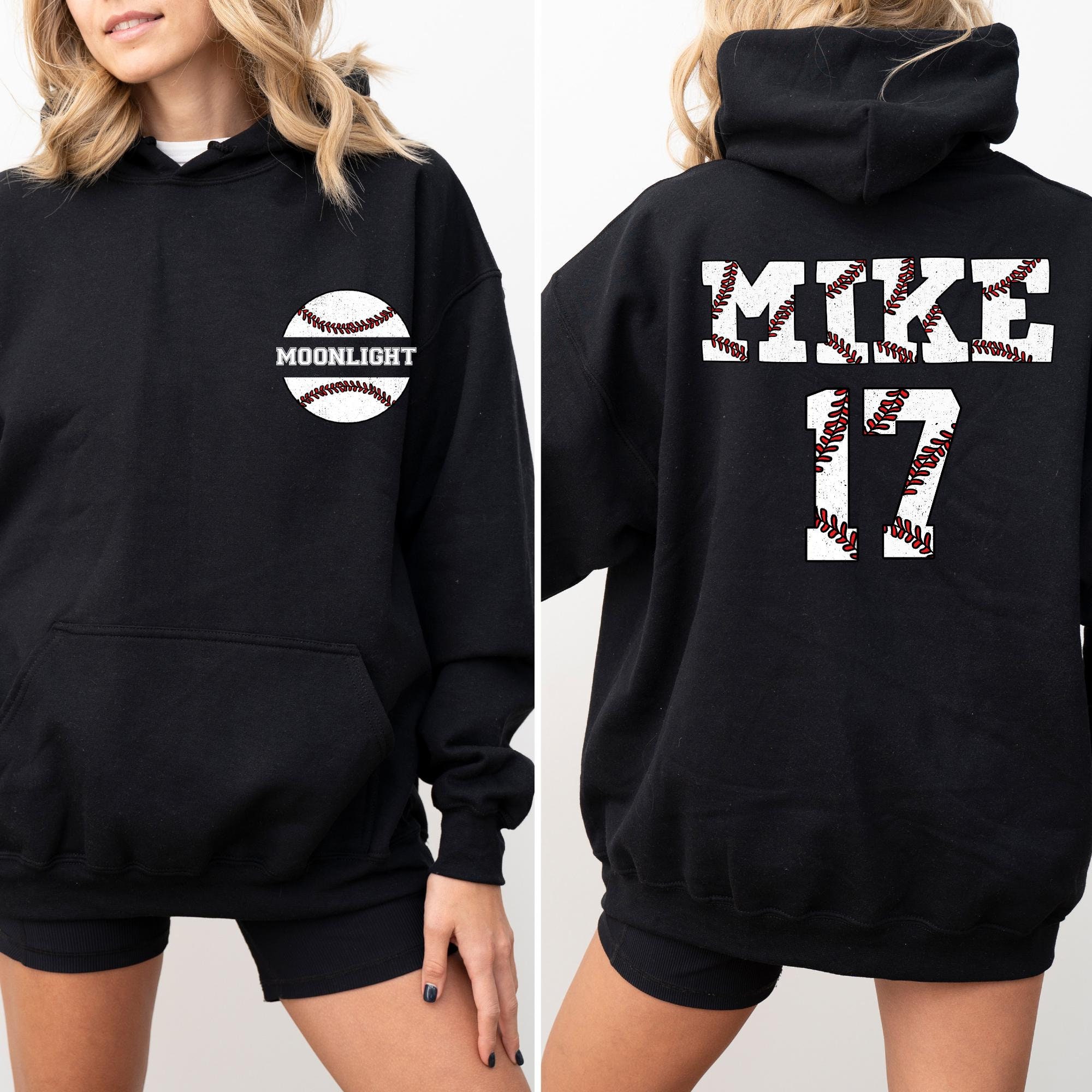 Custom Baseball Hoodie With Name and Number,personalized Baseball ...