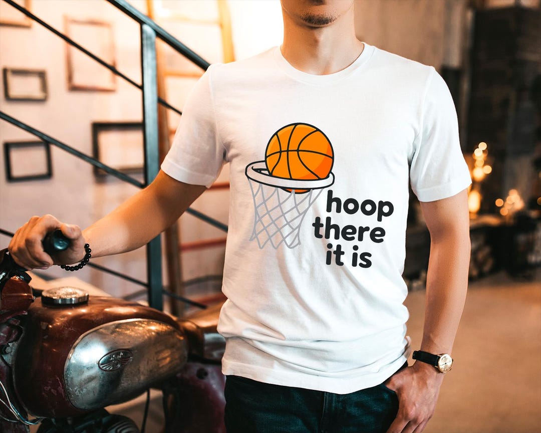 Hoop There It is Shirt : Faux Yarn Basketball Tee, Game Day Sports ...