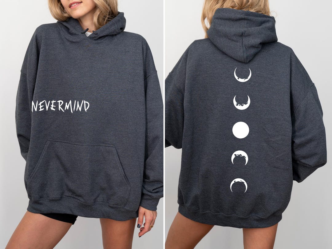 Jimin Nevermind Tattoo Hoodie: Bangtan Army Gift, Moon Phases - Etsy
