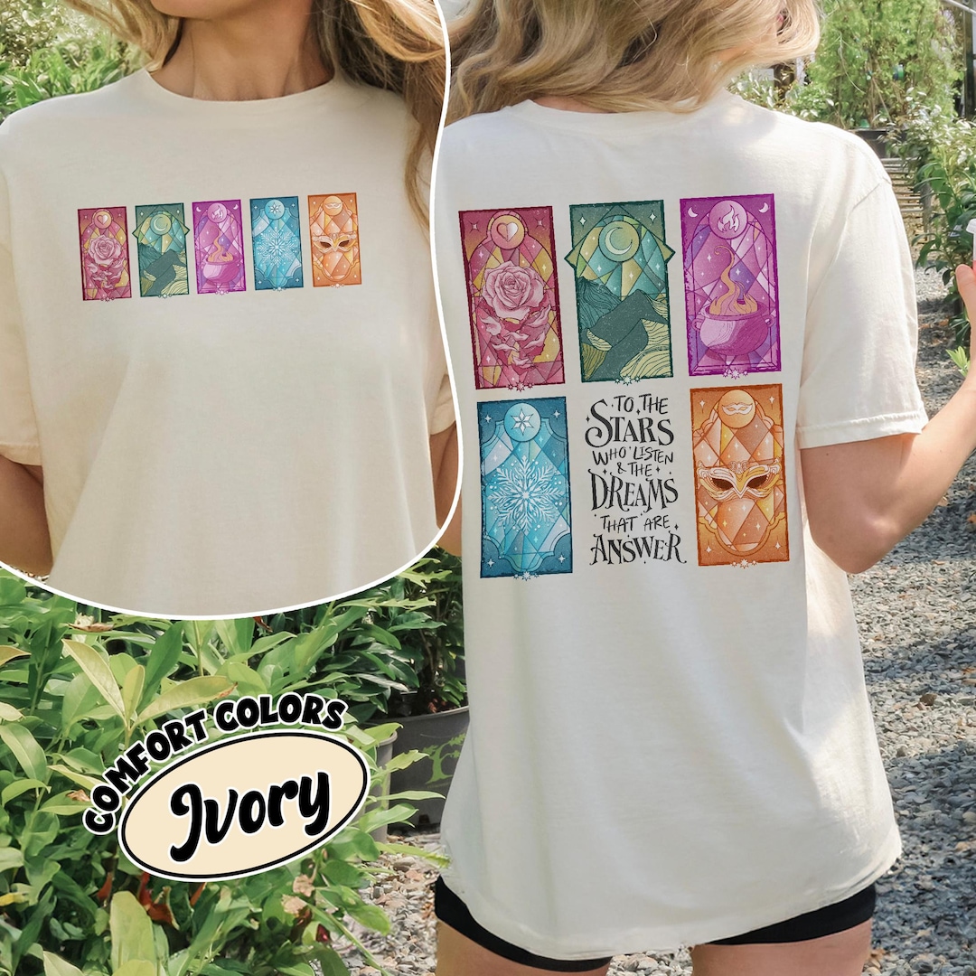 Acotar Book Inspired Comfort Colors Shirt, to the Stars Who Listen the ...