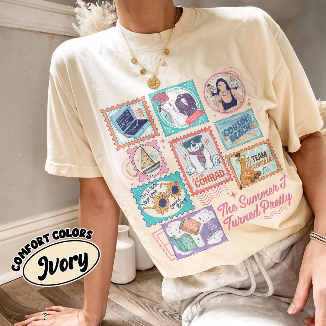 Cousins Beach TSITP Stamps Shirt Comfort Colors, Summer I Turned Pretty ...