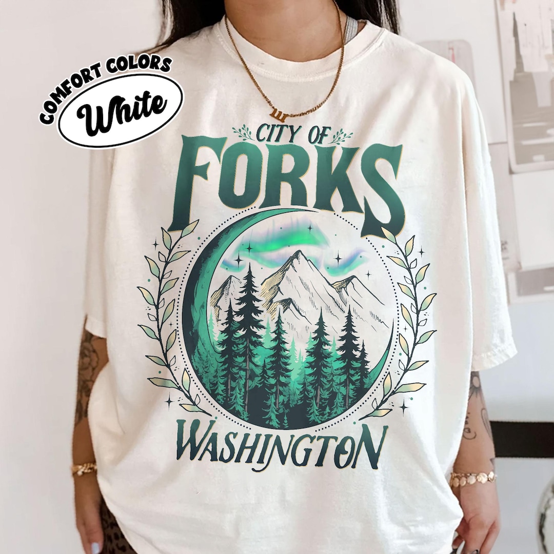 Twilight City of Forks Comfort Colors Shirt, for Washington T Shirt ...