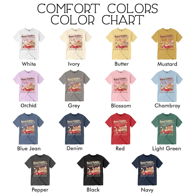 Smut Goblin Dark Romance Bookish Shirt Comfort Colors, Spicy Book Club ...