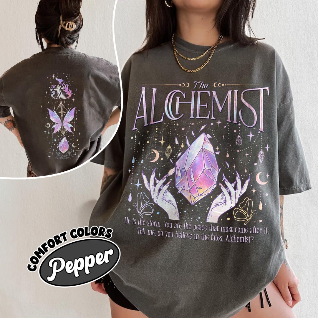 Quicksilver the Alchemist Two-sided Comfort Colors Shirt, Fae & Alchemy ...