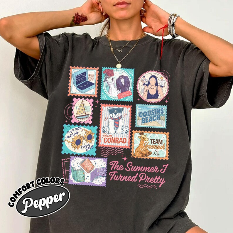 Cousins Beach TSITP Stamps Shirt Comfort Colors, Summer I Turned Pretty ...