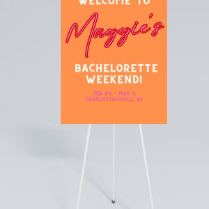 Welcome Sign Bachelorette Party - Etsy