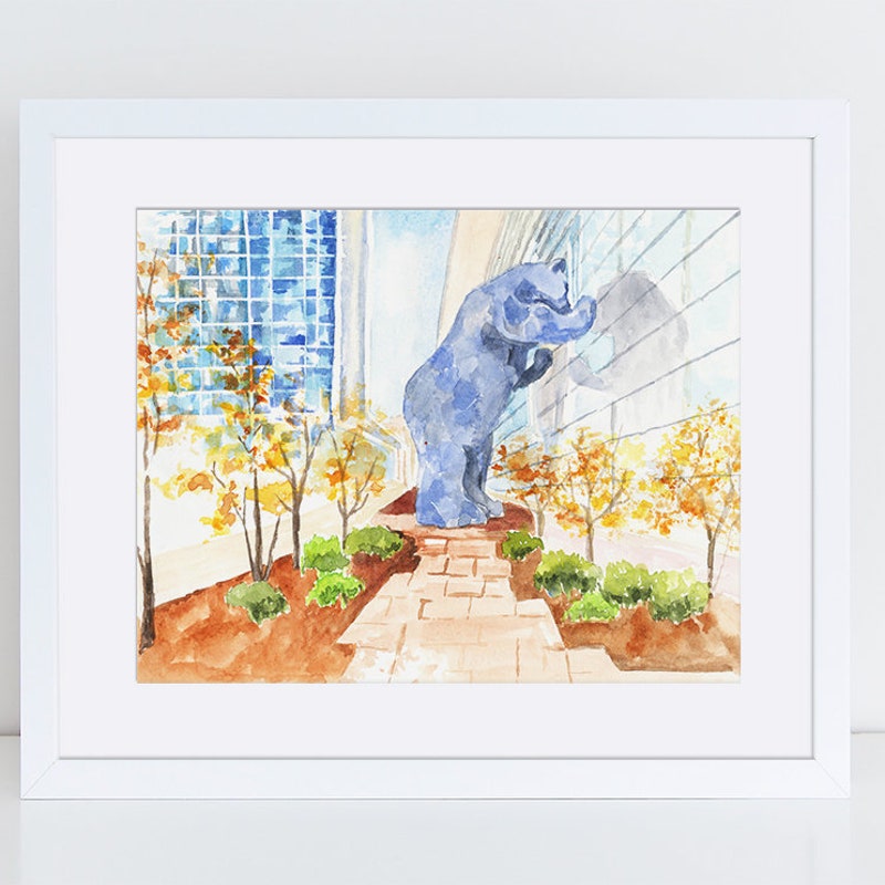 Denver Blue Bear Art - Etsy