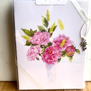 Flower Bouquet Card Pack L Floral Painted Card Set L Any Occasion ...