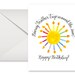 Watercolor Sun Birthday Card: Trip Around the Sun - Etsy