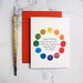Art Card, Color Wheel, Creativity Card - Etsy