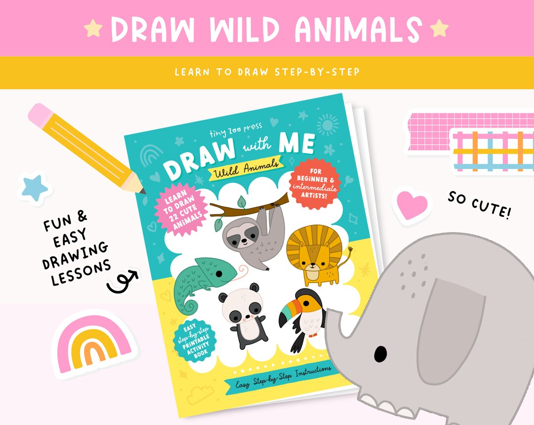 How to Draw Cute Animals, How to Draw Animals, How to Draw for Kids ...
