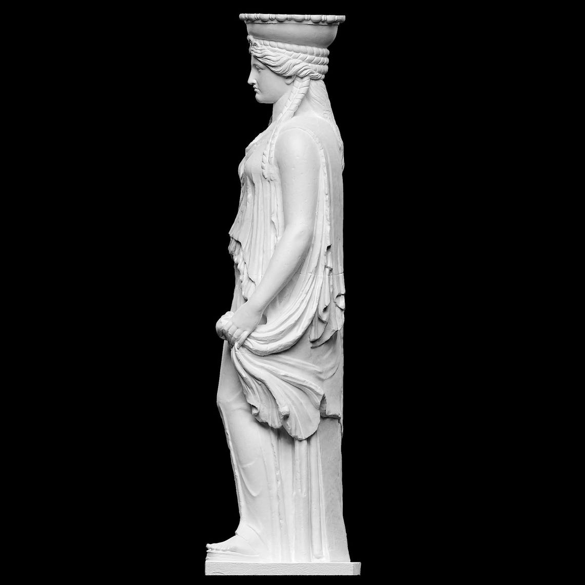 3D Printed Caryatid Bust: Greek Acropolis Replica DIY Kit - Etsy