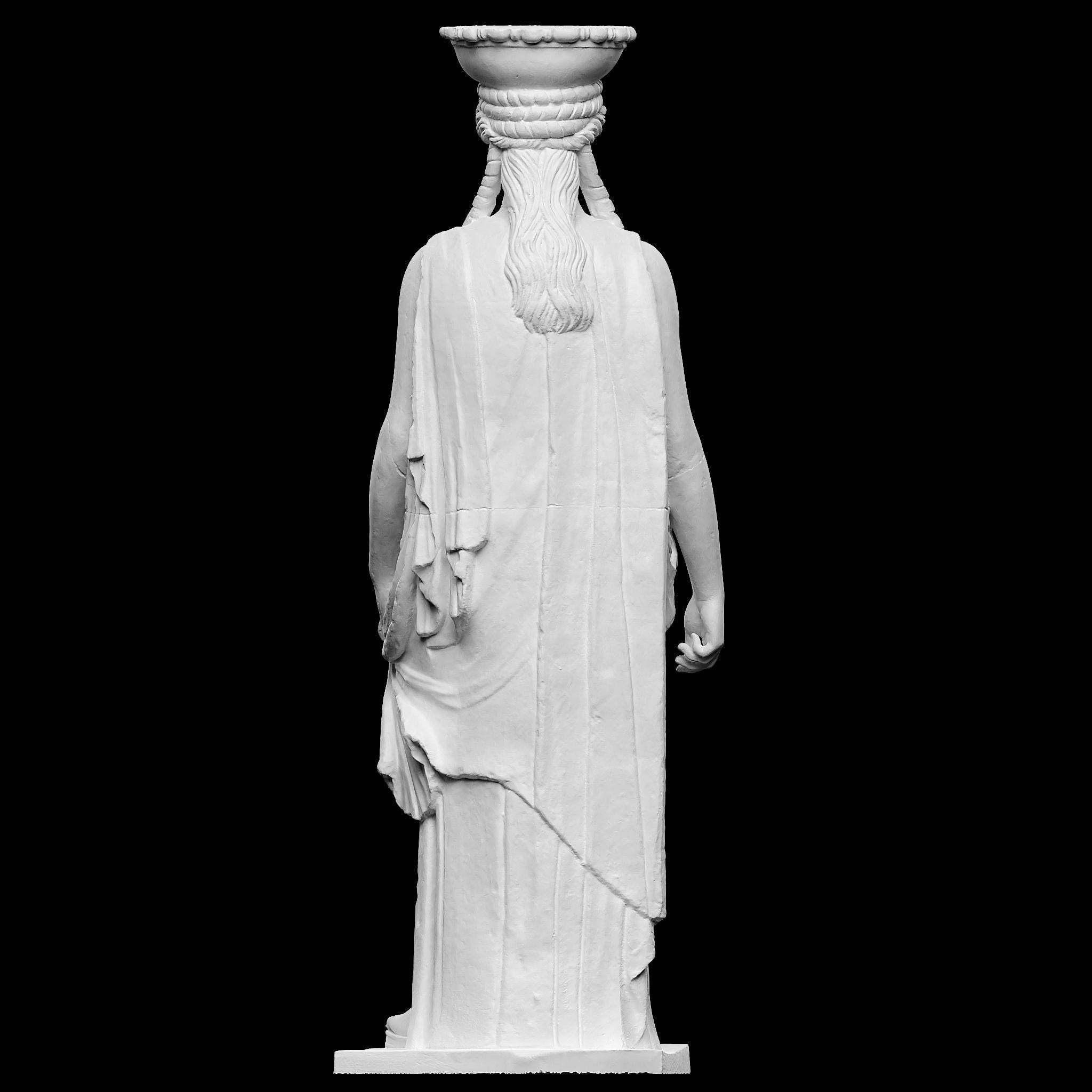 3D Printed Caryatid Bust: Greek Acropolis Replica DIY Kit - Etsy
