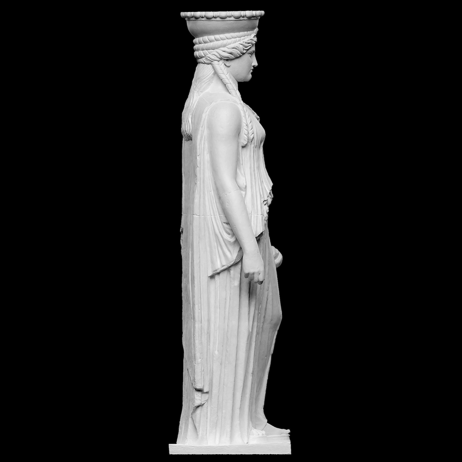 3D Printed Caryatid Bust: Greek Acropolis Replica DIY Kit - Etsy