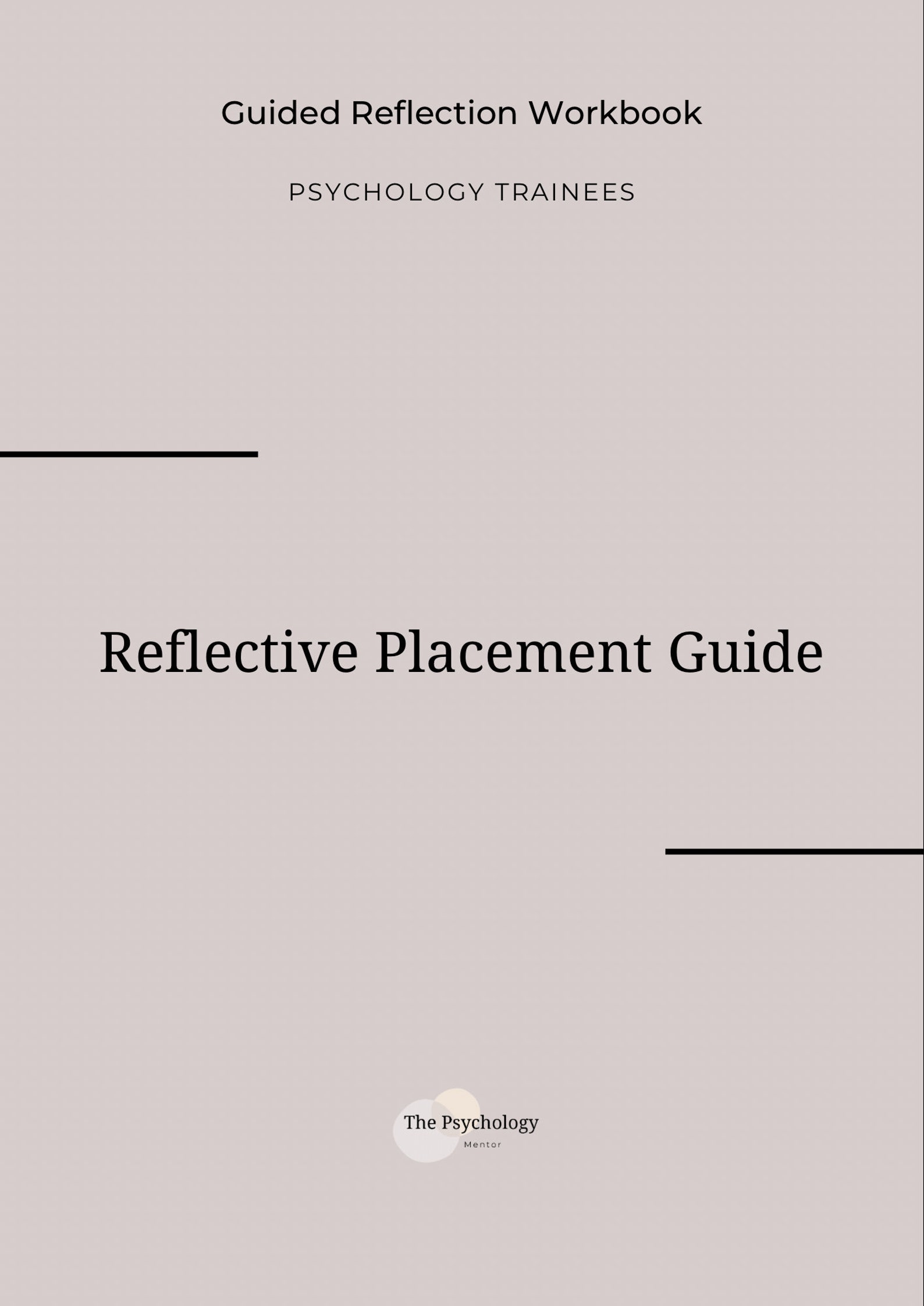 Reflective Placement Guide - Workbook - Clinical Psychologist - Etsy