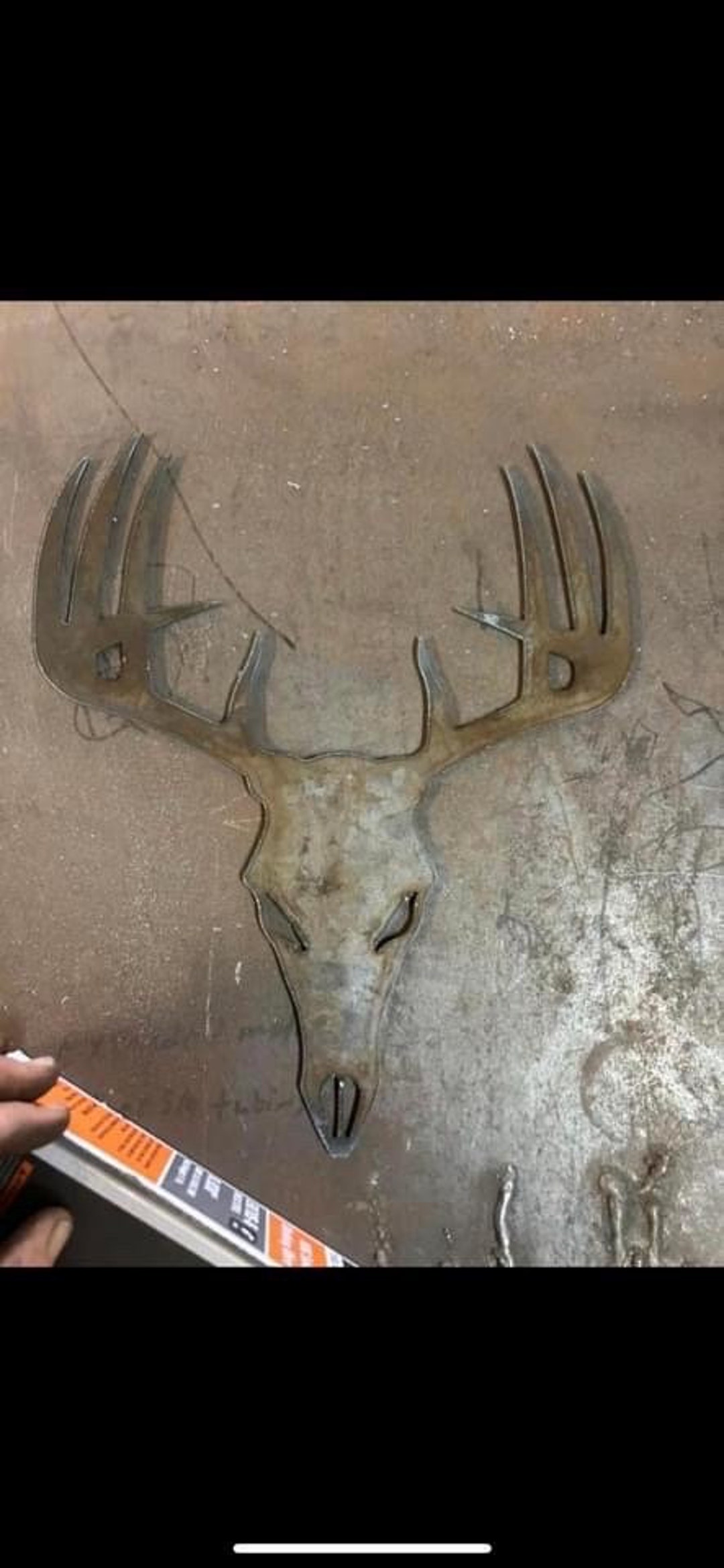 Deer Skull Metal Wall Decor - Etsy