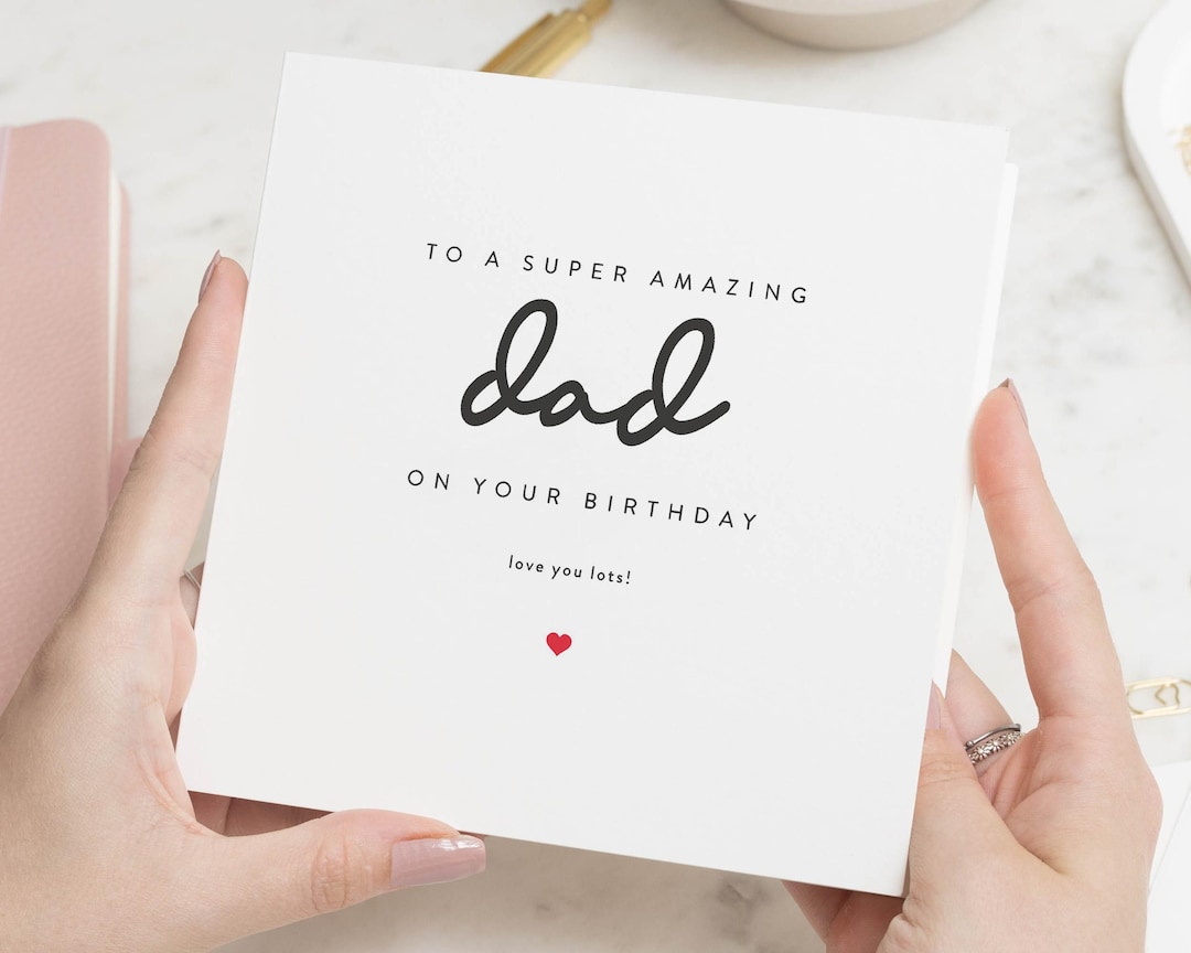 Dad Birthday Card, Birthday Card for Dad, Happy Birthday Dad, Birthday ...