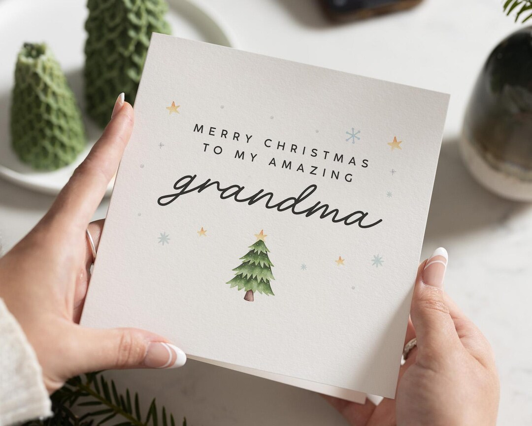 Grandma Christmas Card, Christmas Card Nan, Christmas Card for Granny ...