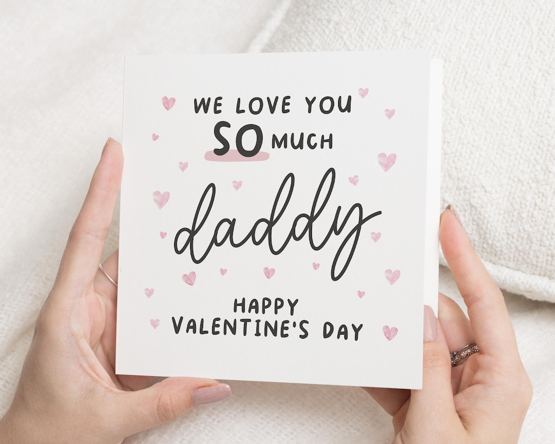 Valentine Gift, Daddy Valentine Card, Daddy Valentines Gift, Valentines ...