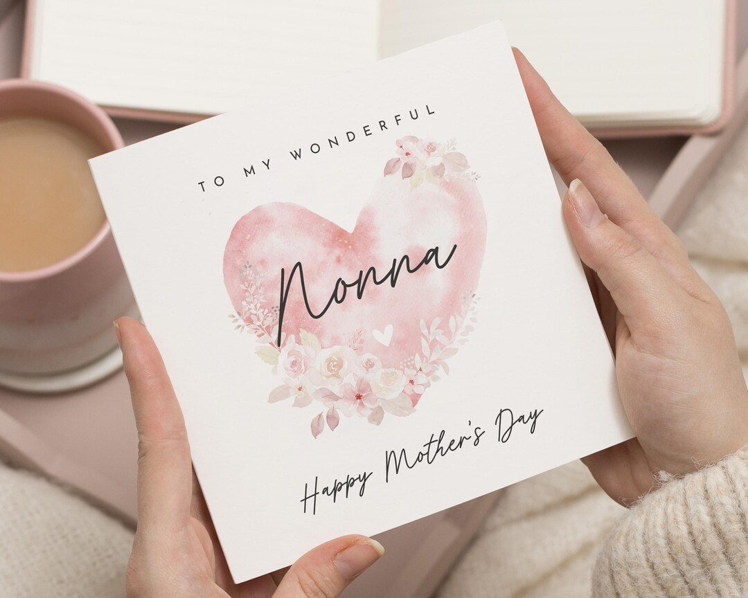 Nonna Mothers Day Card, Gifts, Mother's Day Cards for Nonna, Happy ...