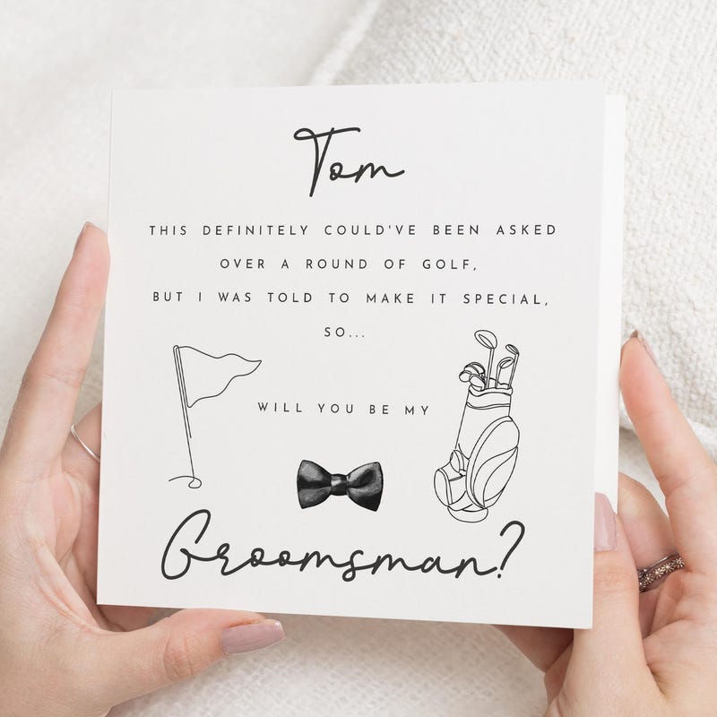 Funny Groomsman Card - Etsy