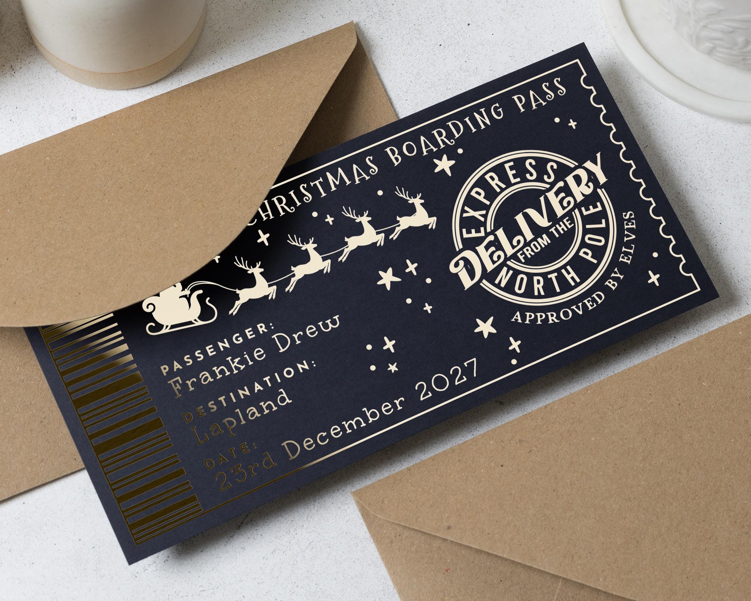 Lapland Reveal, Lapland Ticket, Lapland Boarding Pass, Christmas ...