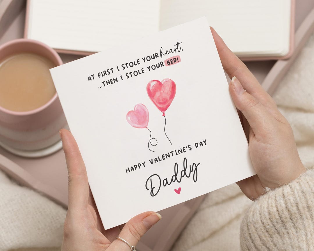 Daddy Valentine Card, Valentines Card for Daddy, Daddy Valentines Card ...