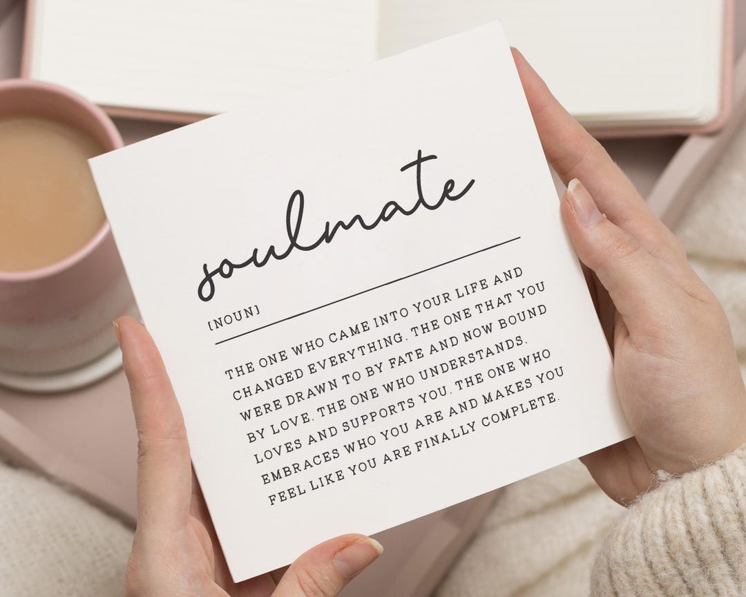 Boyfriend Birthday Card, Soulmate Birthday Card, Soulmate Card for Him ...