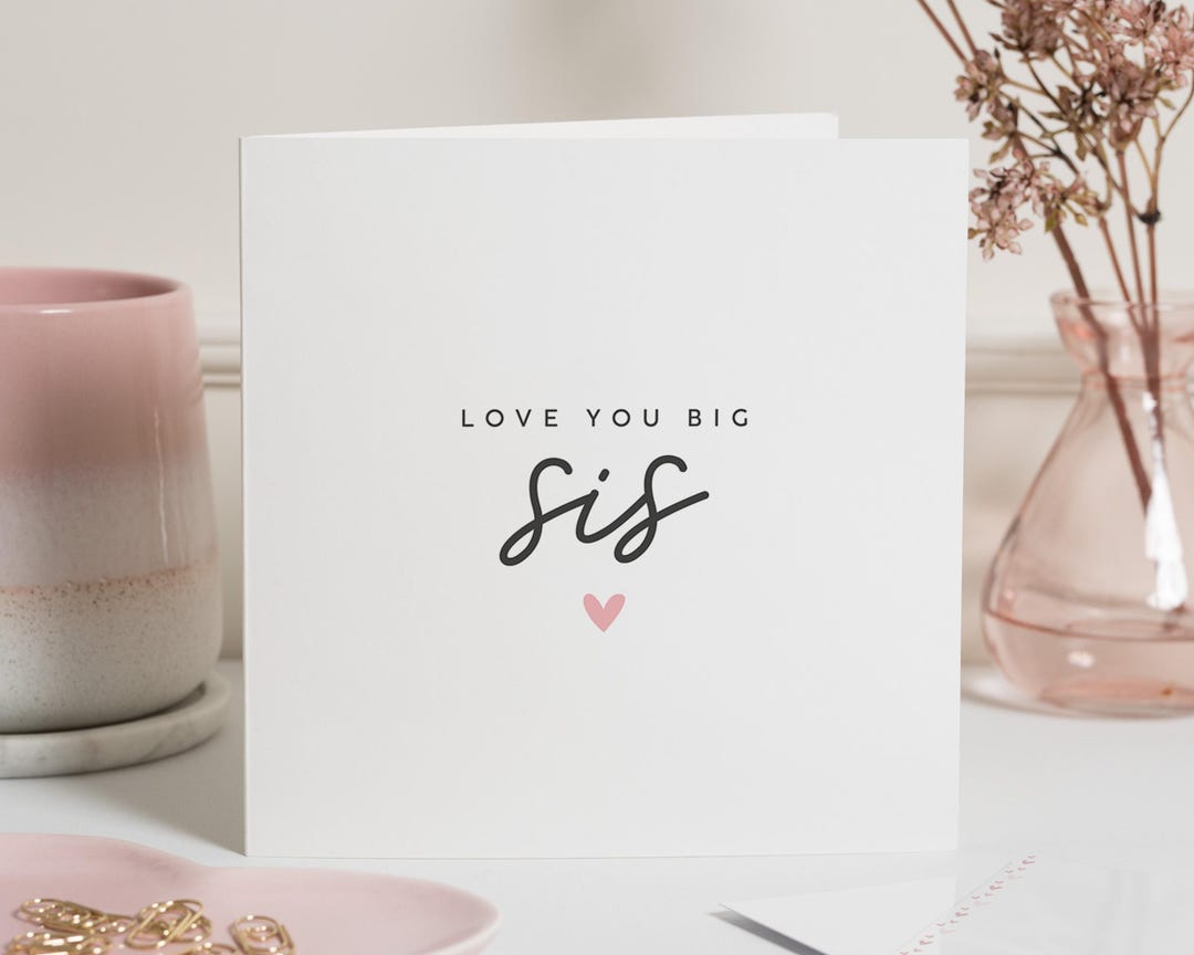 Personalised Big Sister Birthday Card, Special Sister Birthday Card ...